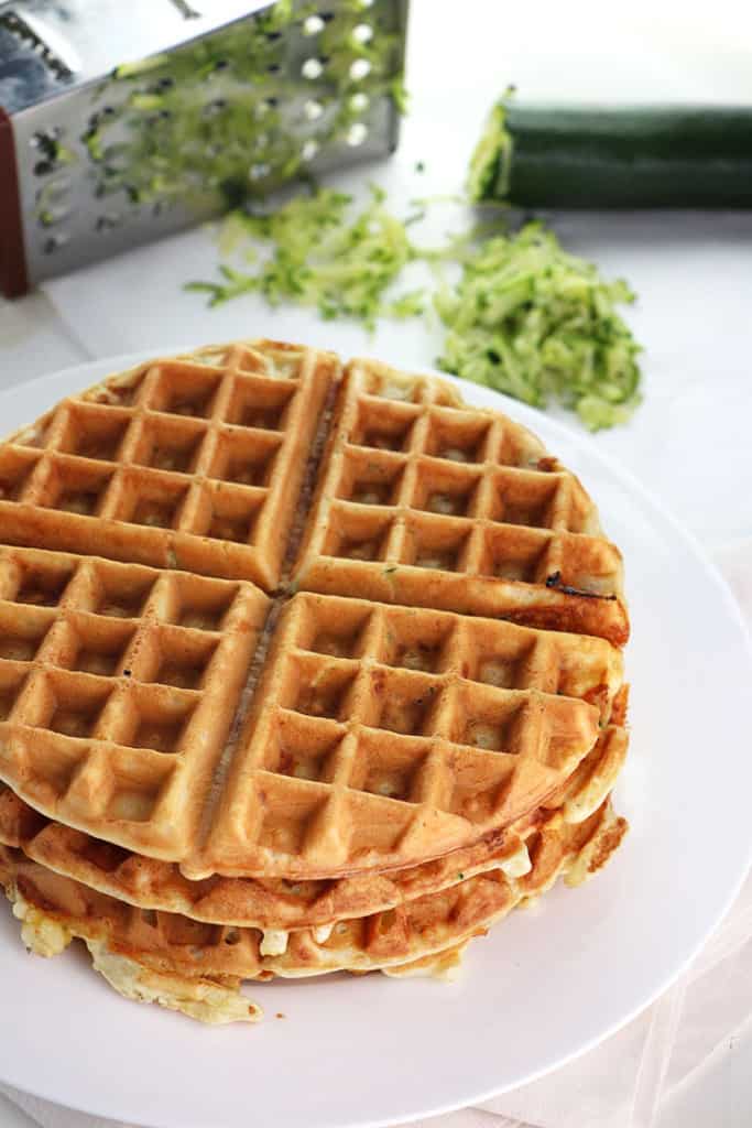 Savoury Zucchini Waffles