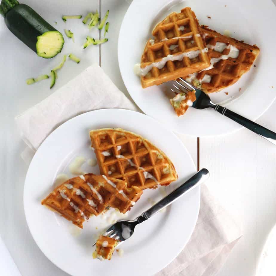 Savoury Zucchini Waffles