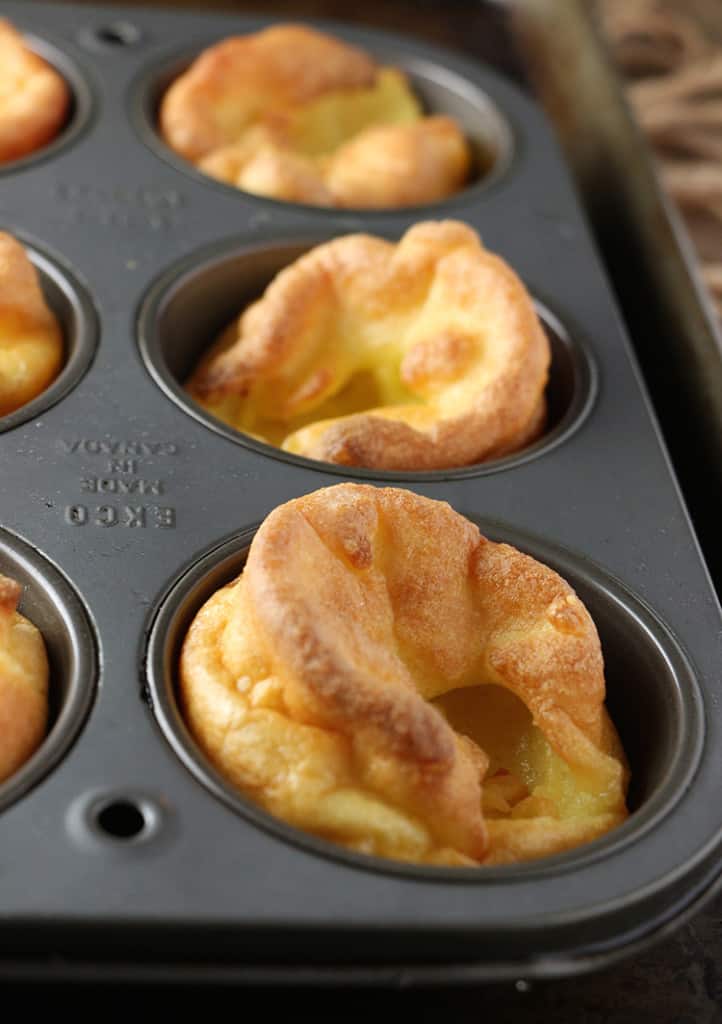 Roast Beef with Peppercorn Wine Sauce and Yorkies topped with Frizzled ...