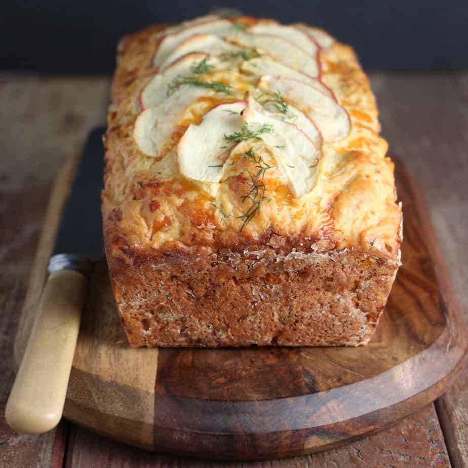 Apple Cheddar Loaf with Fresh Dill - Eat In Eat Out
