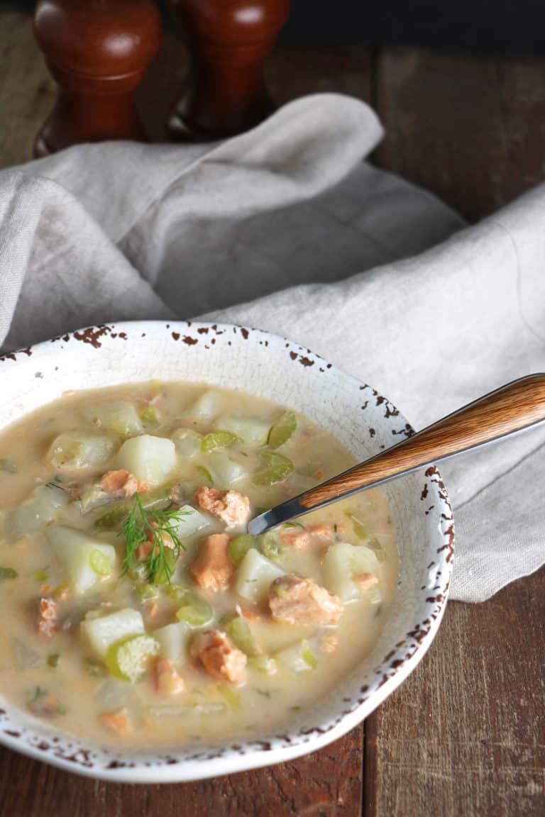 Simple Salmon Chowder - Eat In Eat Out